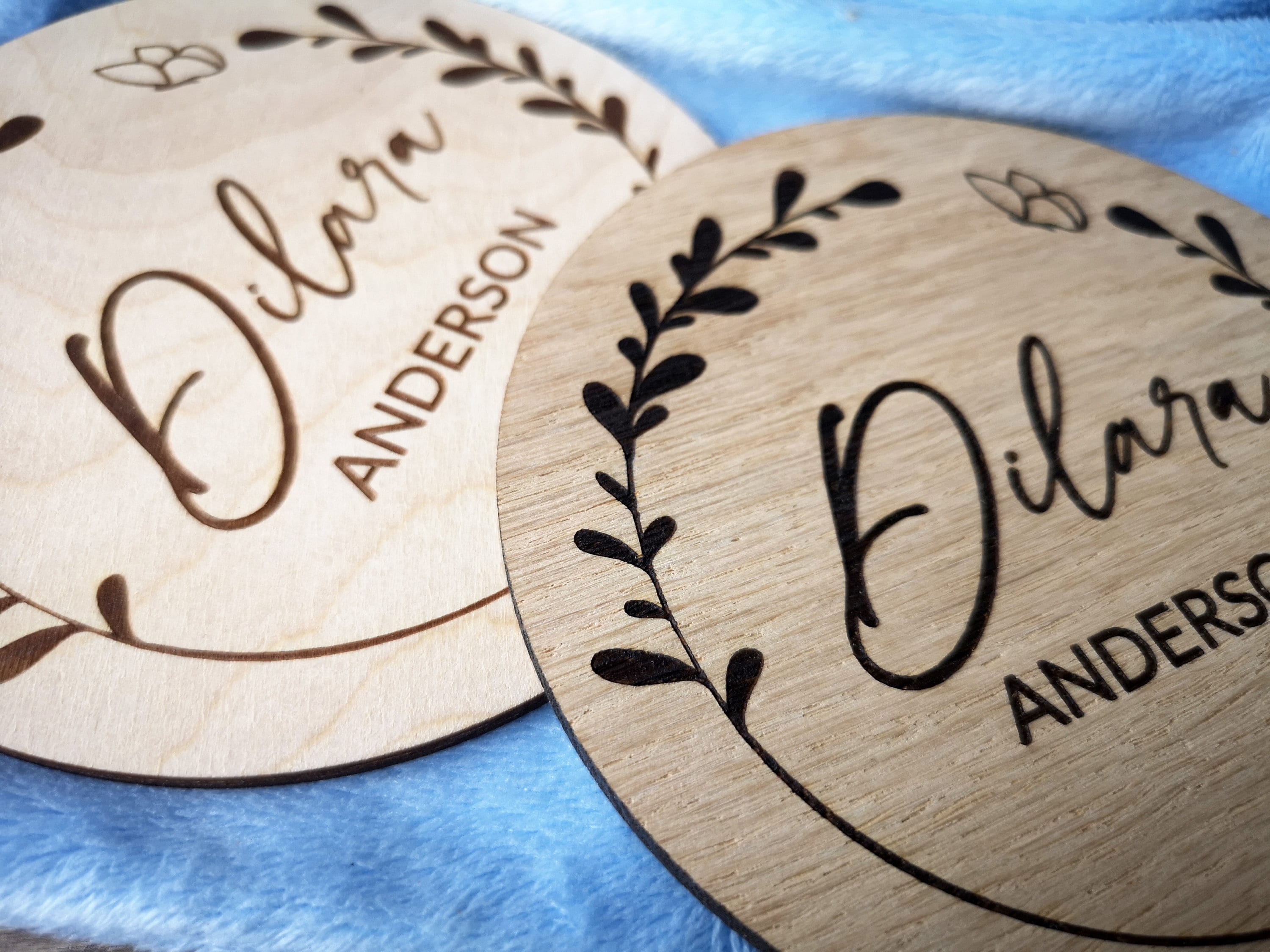 Wooden Baby Arrival Sign Sign Hello My Name is Engraved Baby Name ...