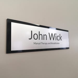 Custom Engraved Wall Name Plate, Personalized Door Sign, Office Sign ...