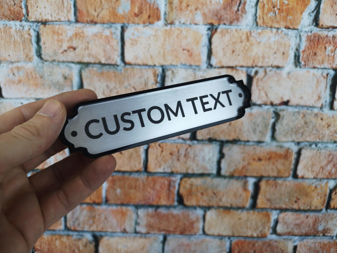 Custom Engraved Retro Wall Name Plate, Personalized Door Sign, Office ...