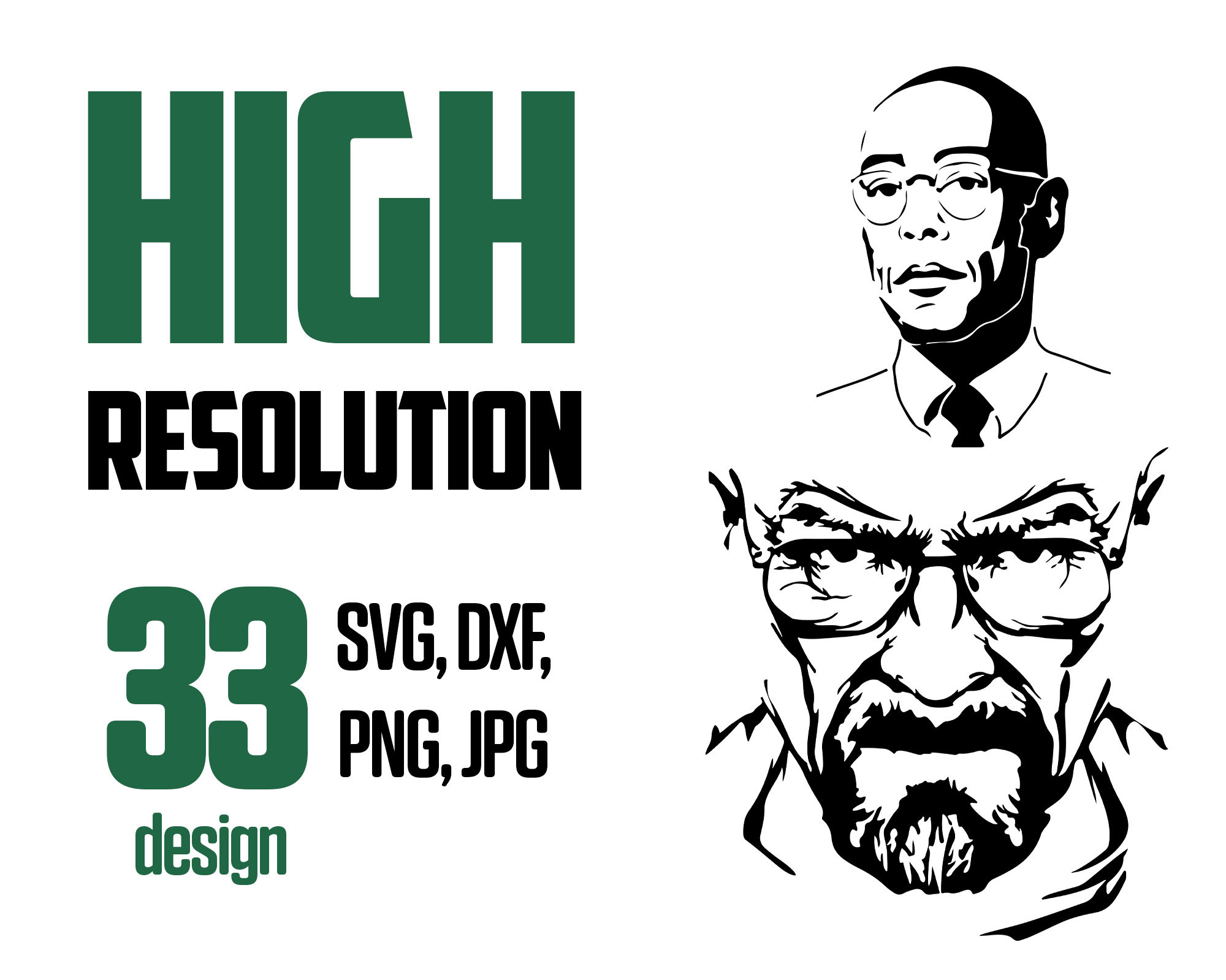 Breaking Bad SVG, 33 Clipart Bundle, Breaking Bad Clipart, Walter White ...