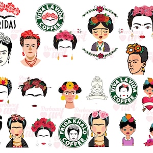 Frida Kahlo SVG, Frida Khalo Svg, Frida Kahlo Gift, Frida Khalo Print ...