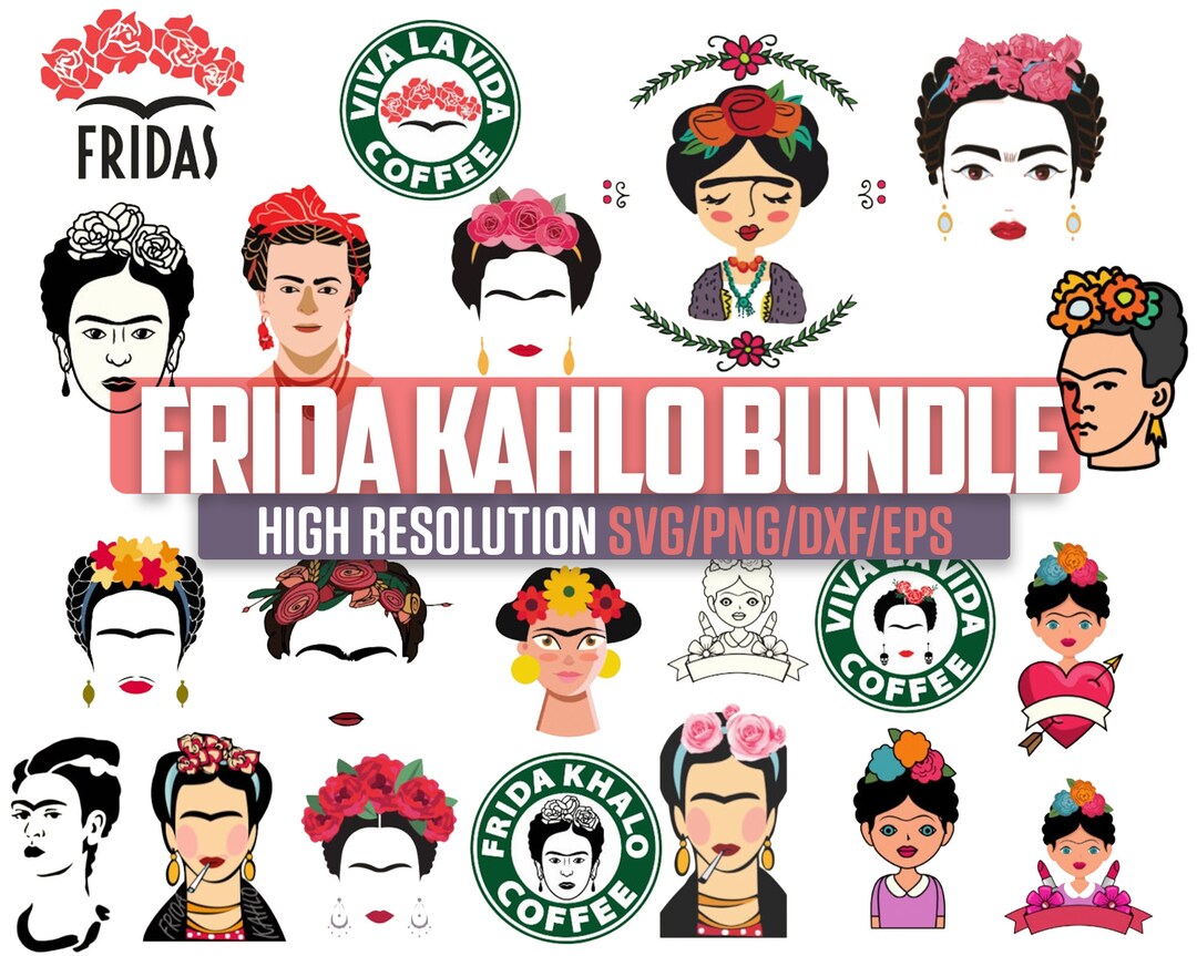Frida Kahlo SVG, Frida Khalo Svg, Frida Kahlo Gift, Frida Khalo Print ...