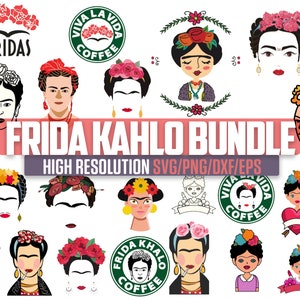 Frida Kahlo SVG, Frida Khalo Svg, Frida Kahlo Gift, Frida Khalo Print ...
