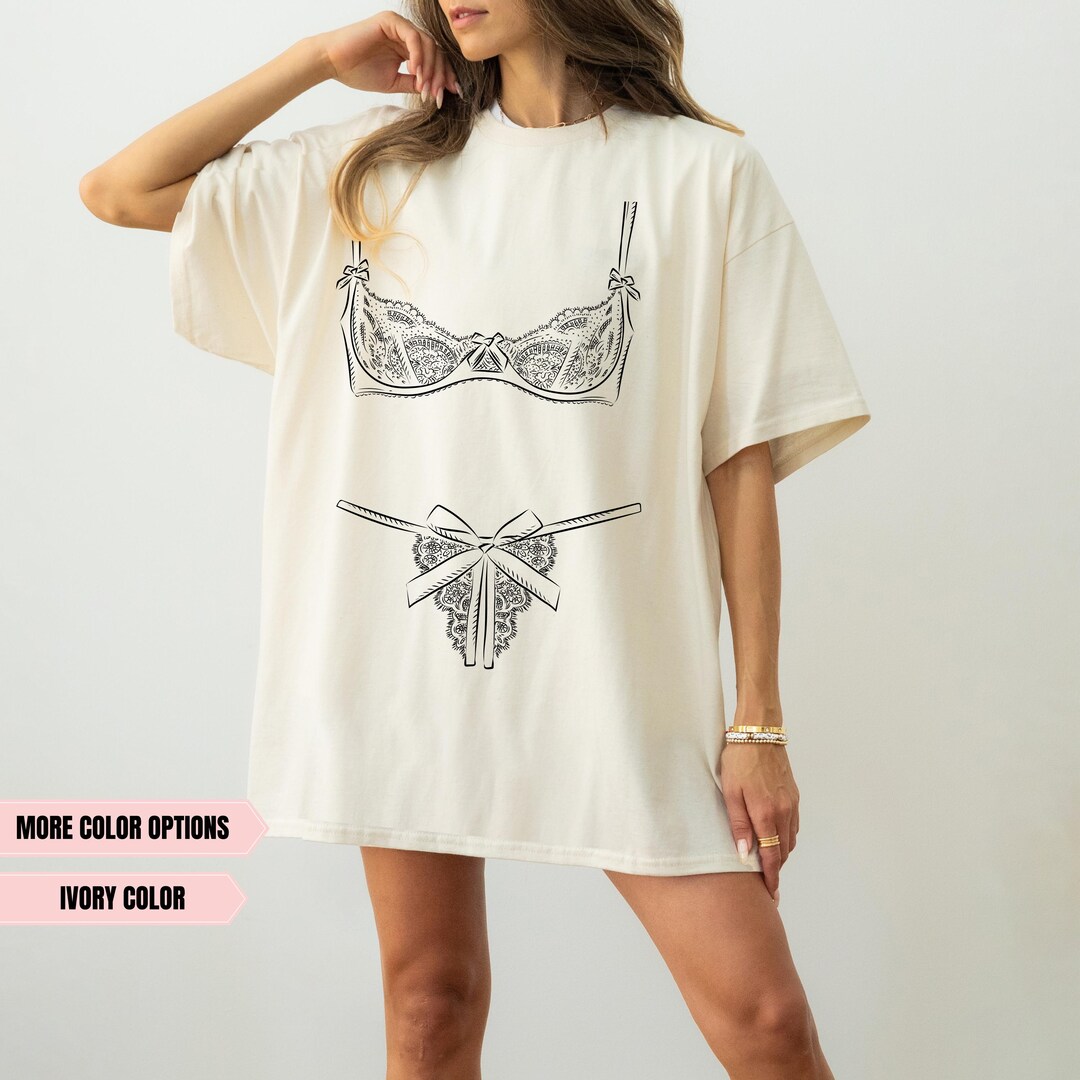 Lingerie Set Graphic Tshirt, Bikini Shirt,funny and Sassy Tshirt ...