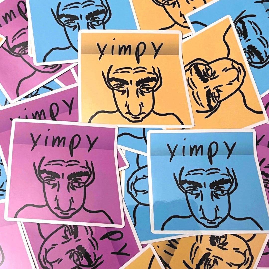 Mouthwashing Inspired "yimpy" Clear Sticker - Etsy