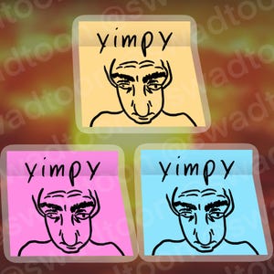 Mouthwashing Inspired "yimpy" Clear Sticker - Etsy