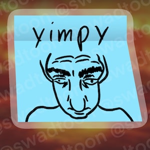 Mouthwashing Inspired "yimpy" Clear Sticker - Etsy
