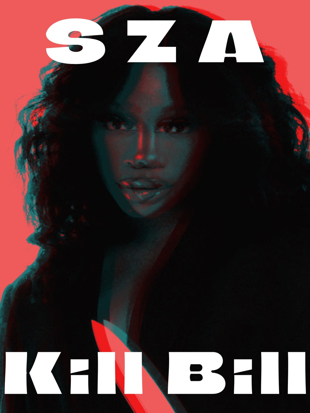 SZA Kill Bill Digital Poster - Etsy