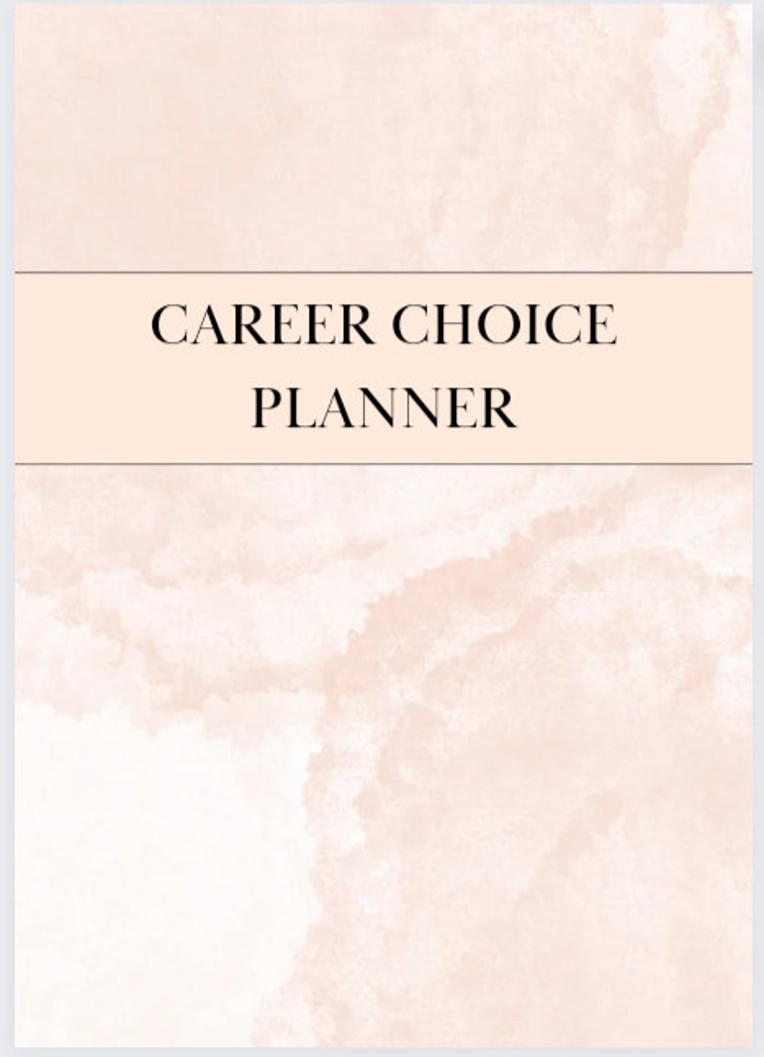Career Choice Planner Digital Planner 2024 Pink Career Planner - Etsy