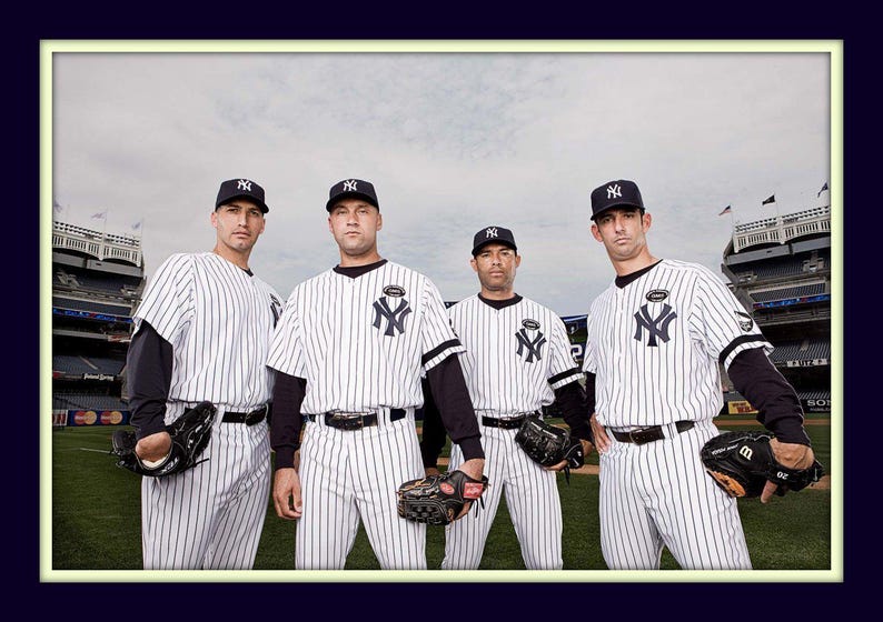Core 4 at Yankee Stadium 11x14 Double Matted Panoramic 8x12 Photo Print ...