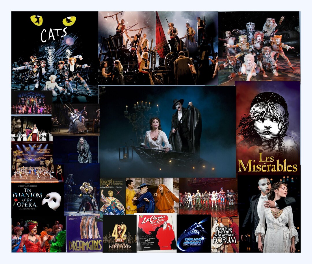 Unique Blanket 80s Broadway Shows Musicals 50x60 Plush Fleece Cats Les ...