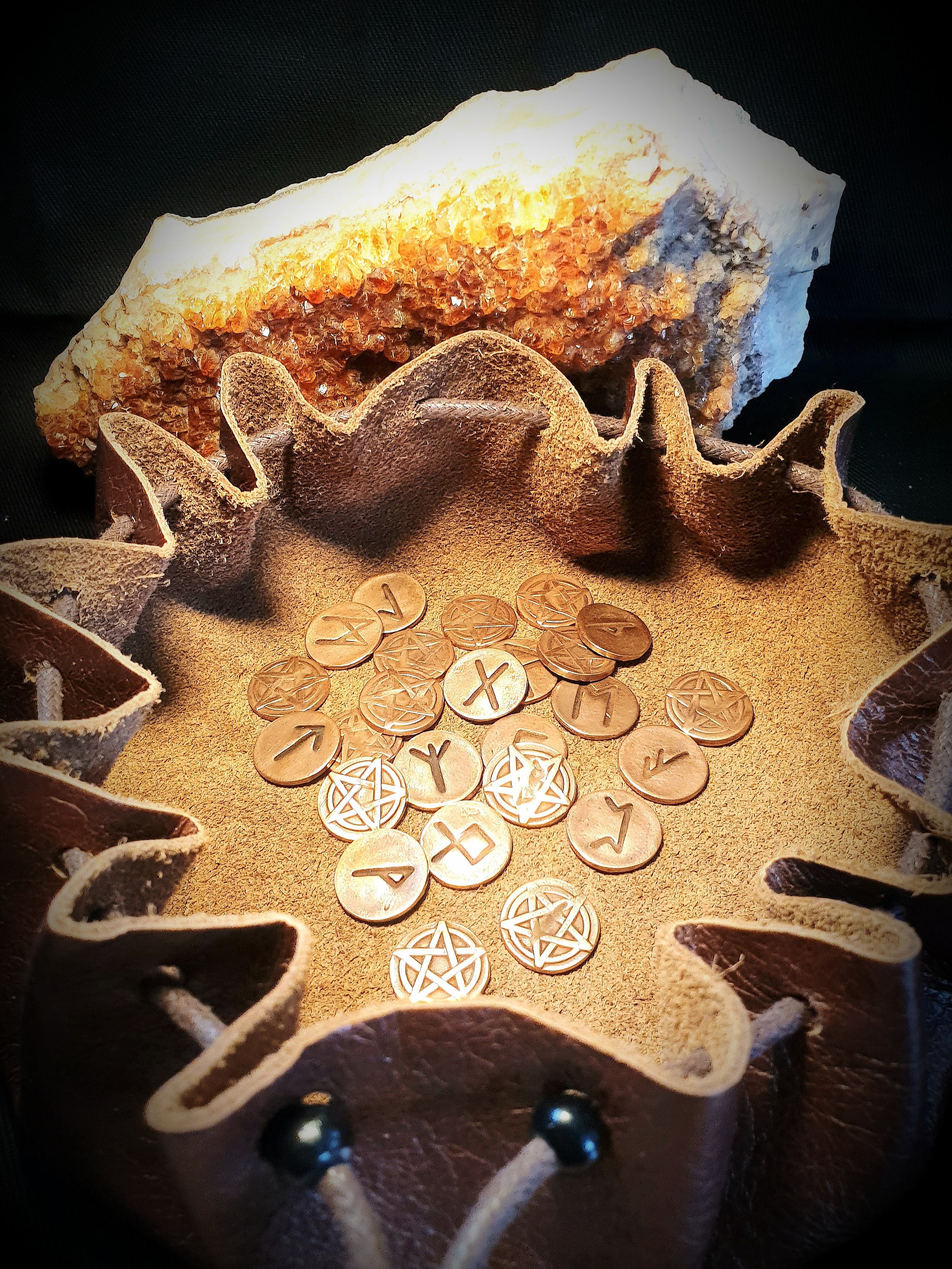 Artisan Copper Rune Set, Handmade Rune Set, Divination Runes, Norse ...