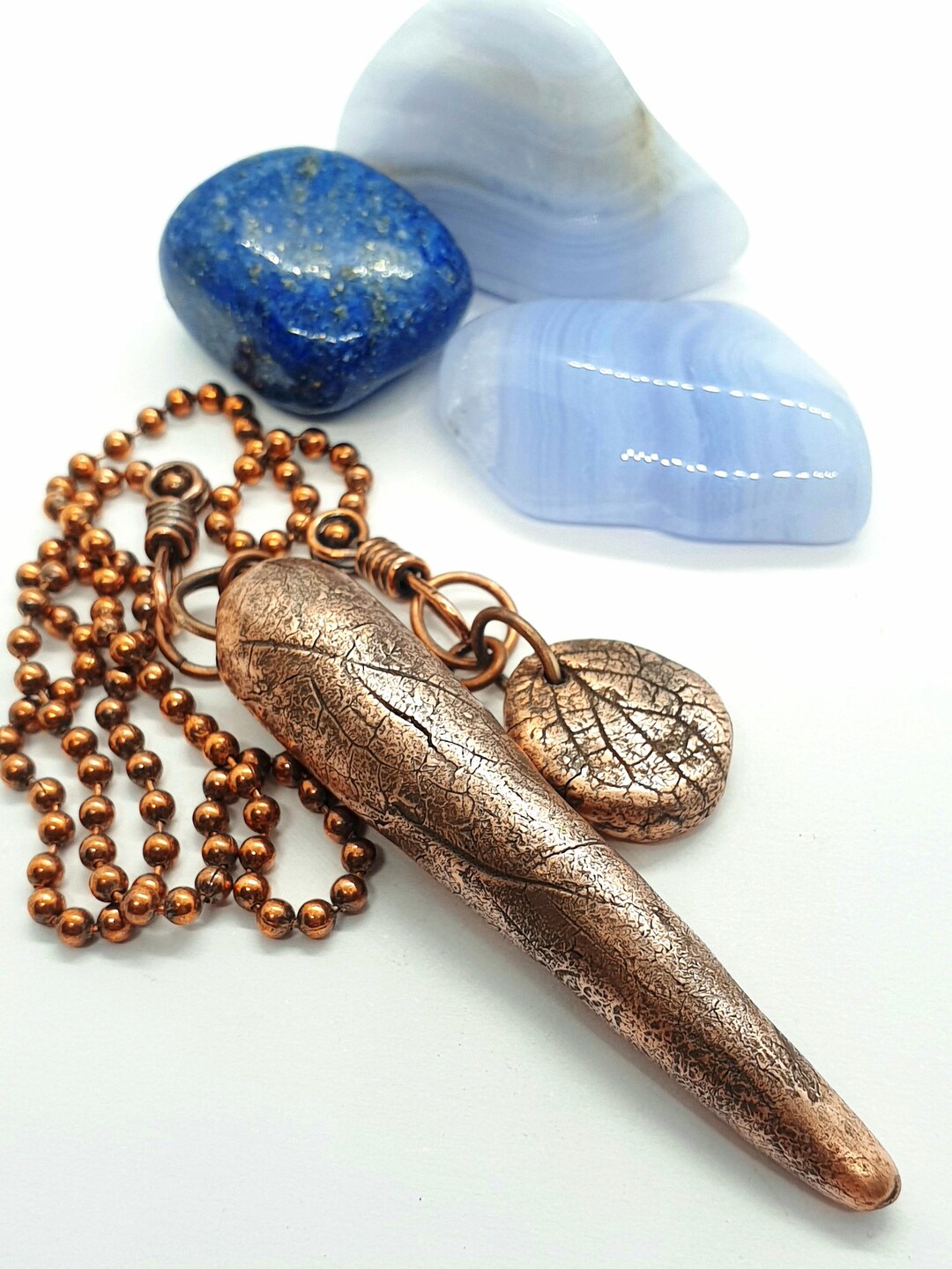 Artisan Copper Dowsing Pendulum, Handmade Handforged Metal Pendulum ...