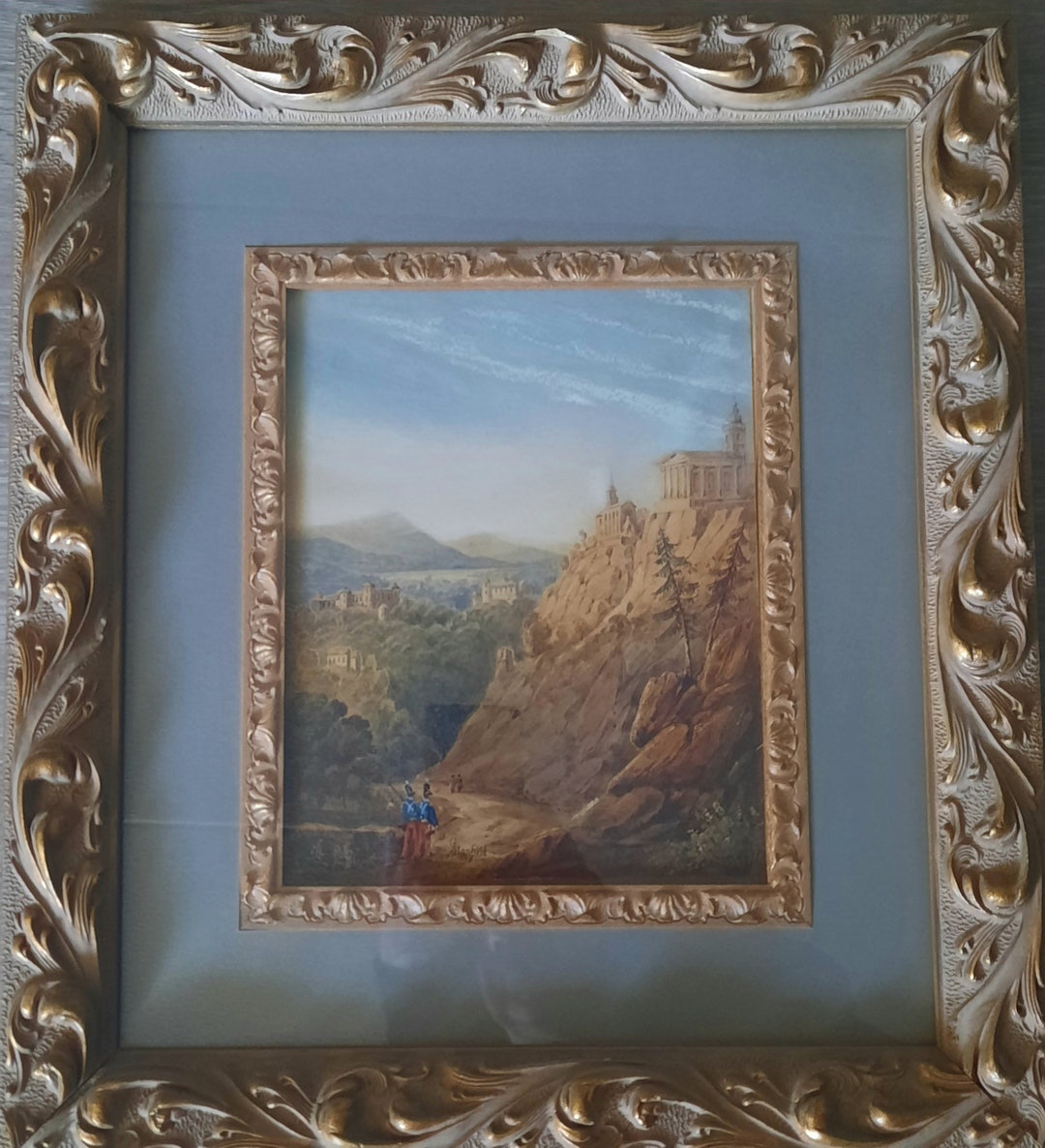 Beautiful Antique Watercolour on Paper Painting by British Artist ...
