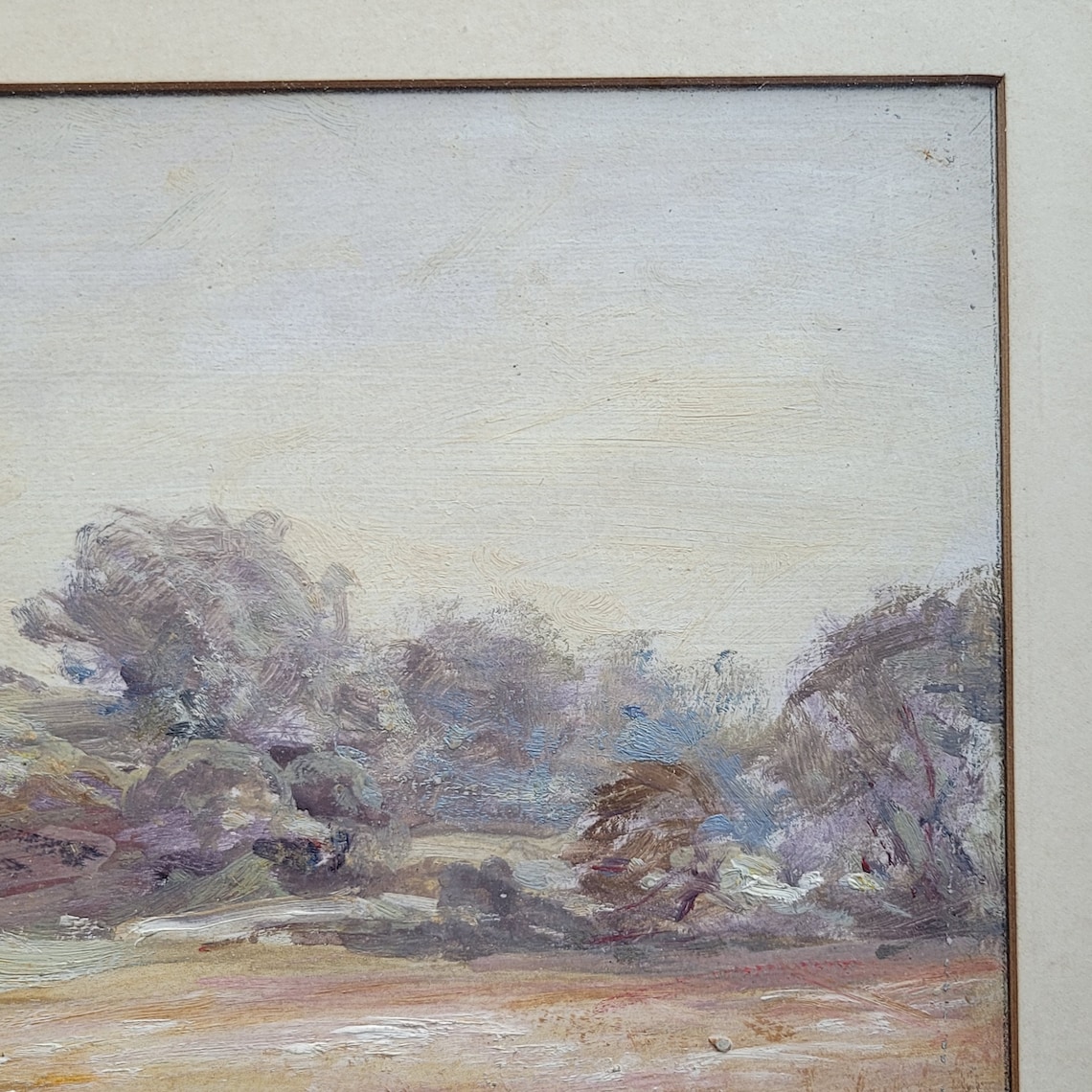 Beautiful Antique Oil on Canvas Painting 'by the Water of Leith Near ...