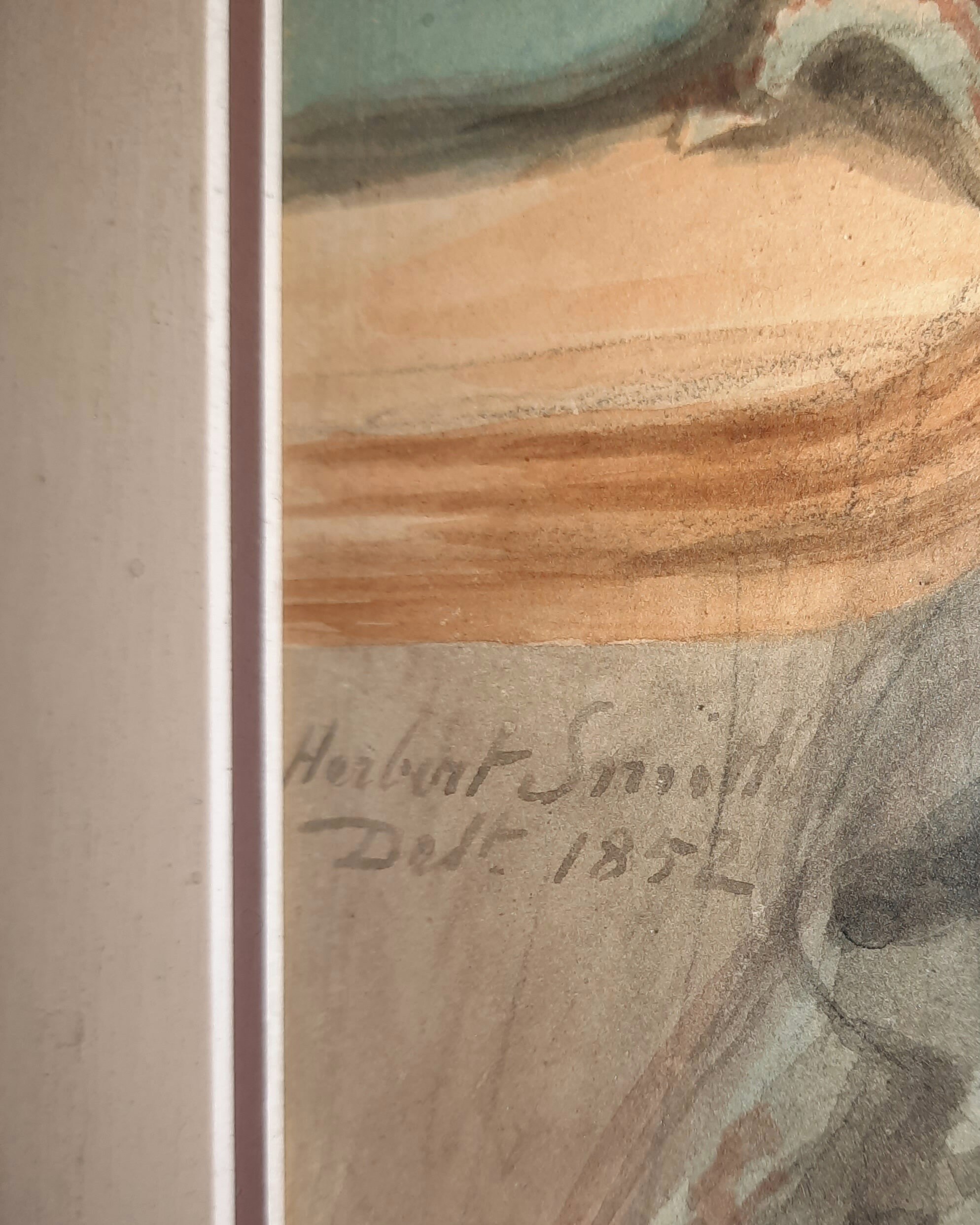 Beautiful Antique Watercolour on Paper Portrait Painting by Herbert ...