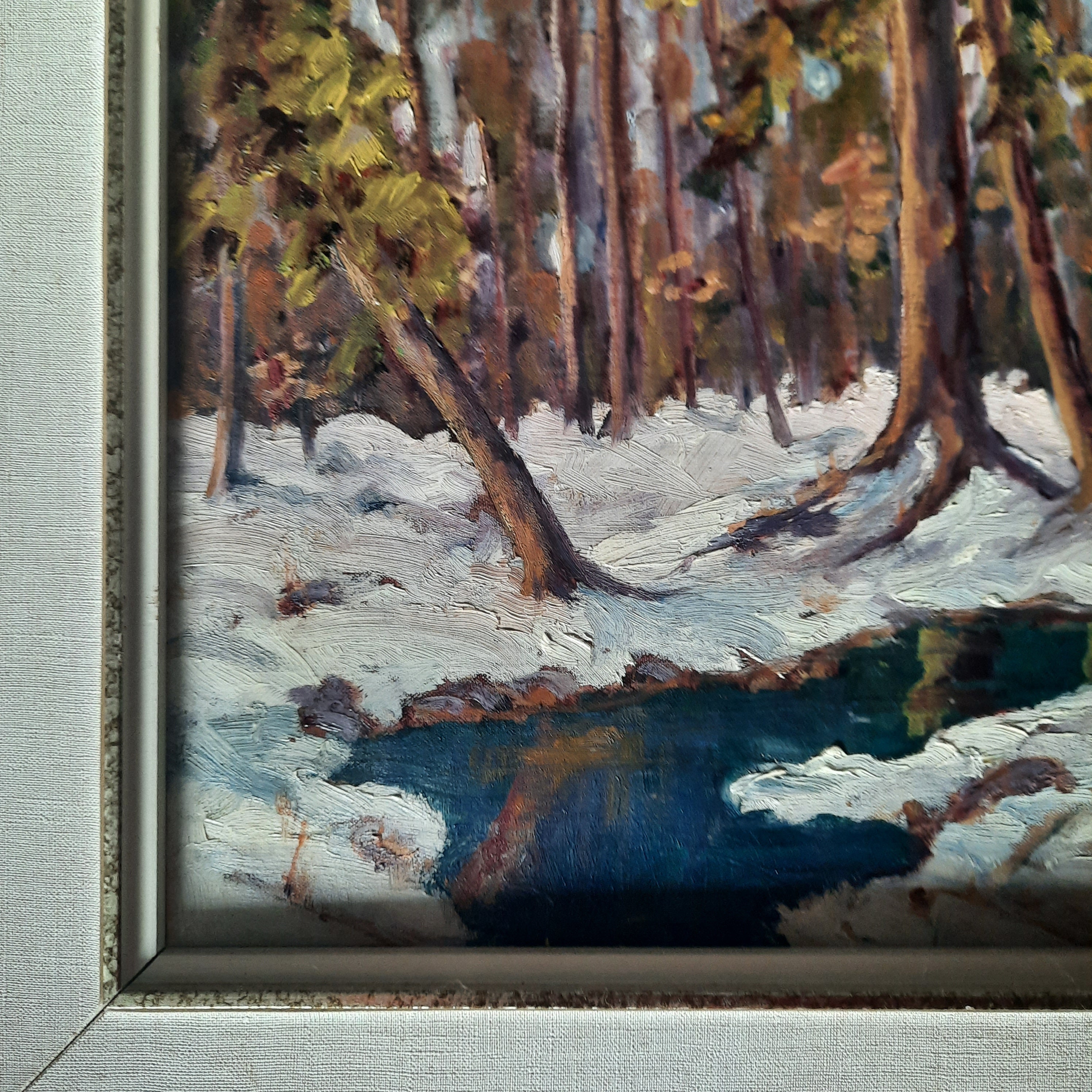 Beautiful Vintage 1940's Oil on Panel Canadian Impressionism Painting ...