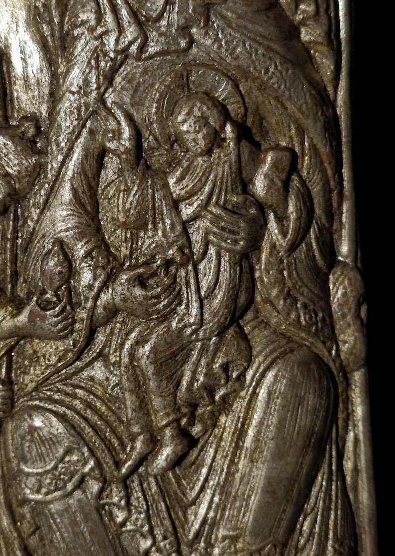 Nice Vintage 1960's Carved Wooden Exact Replica of 'the Adoration of ...