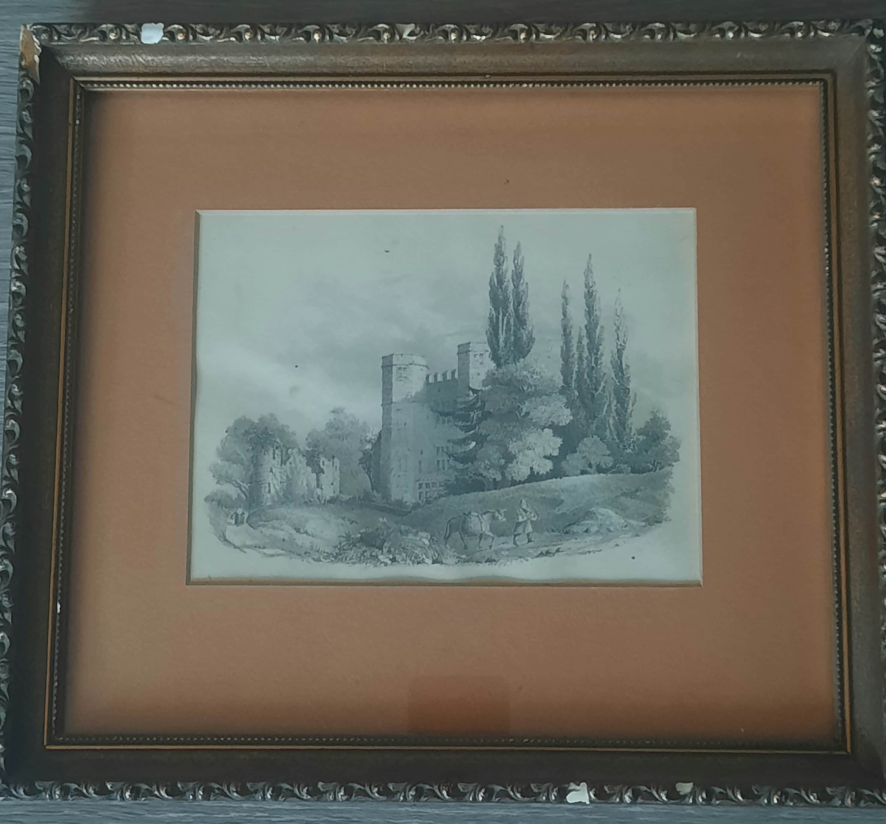 Very Nice Antique Graphite on Paper Drawing by British Artist Charles ...