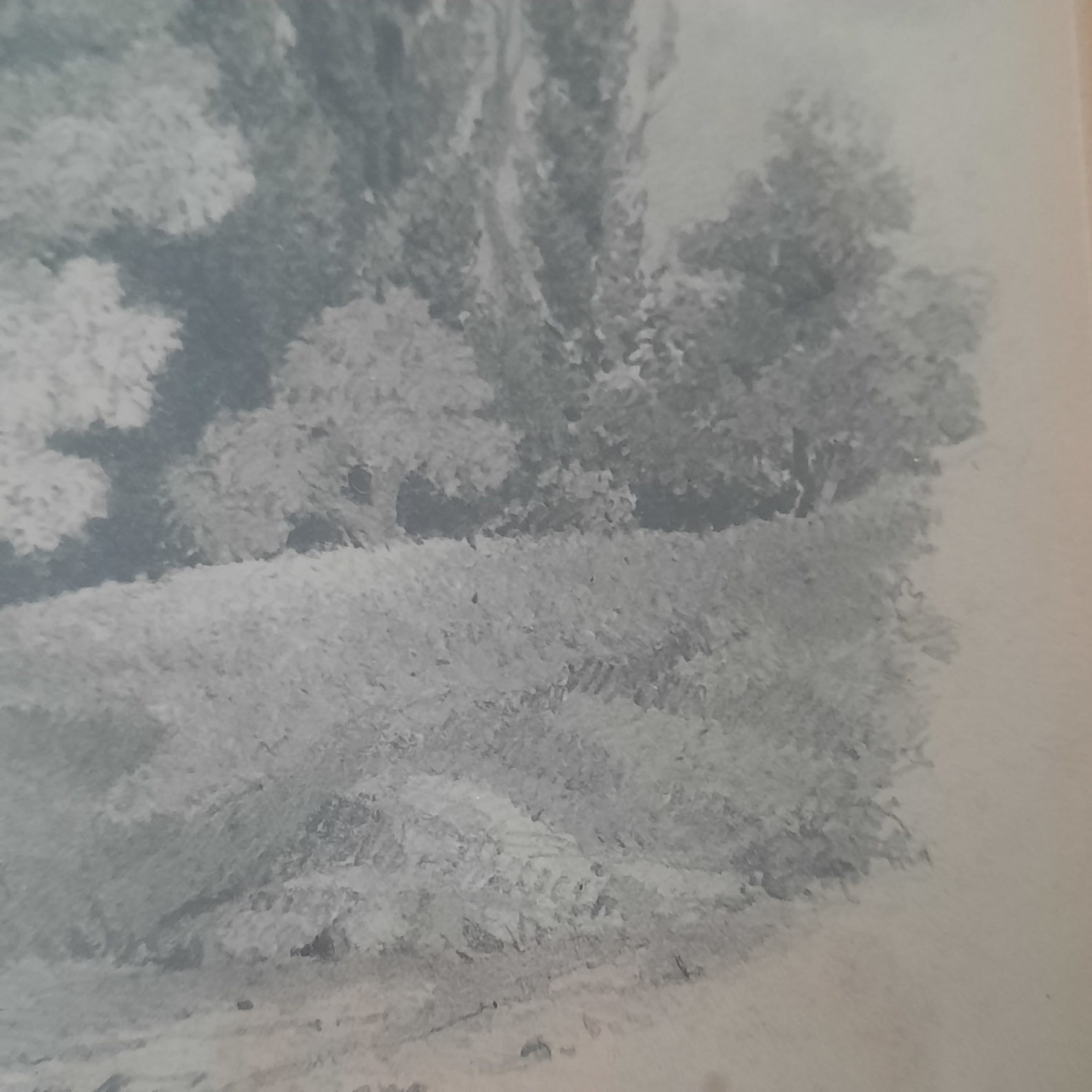 Very Nice Antique Graphite on Paper Drawing by British Artist Charles ...