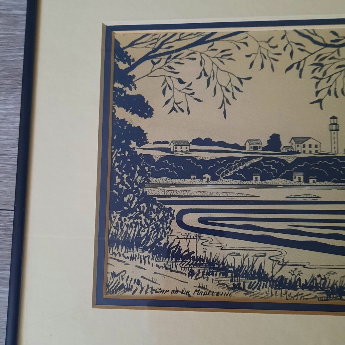 Two (2) Nice Vintage 1930s Ink on Paper Drawing by Canadian Postcard ...