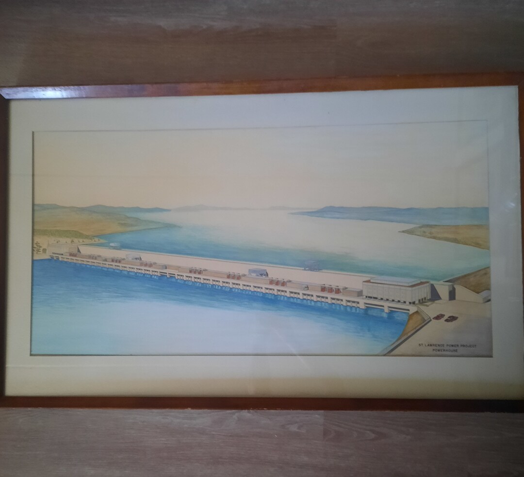 Nice Original Architectural Drawing of the St. Lawrenc/f. D. Roosevelt ...