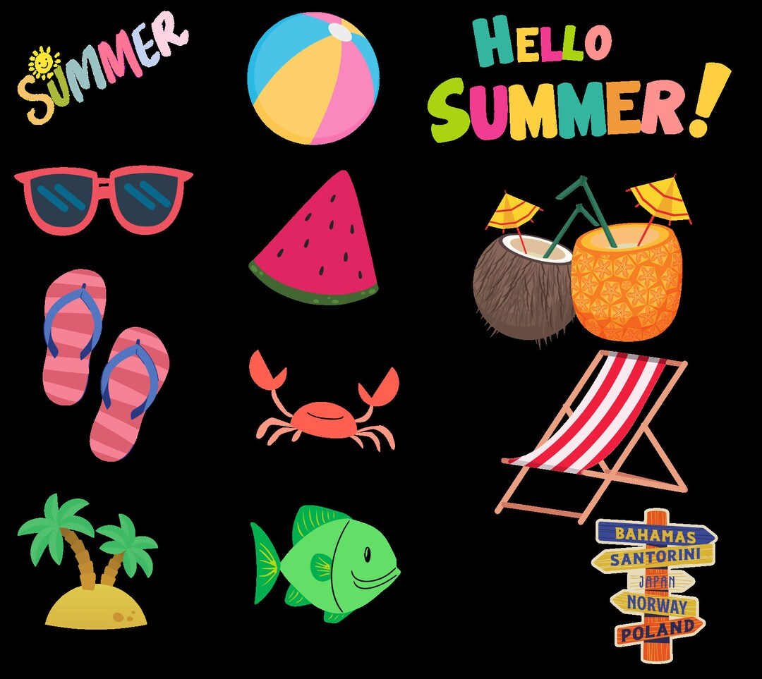Summer Sticker Pack PNG! - Etsy