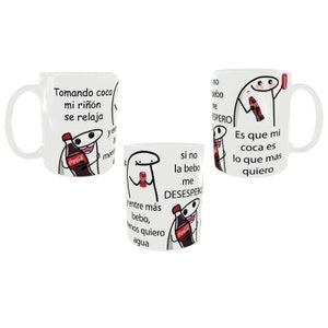 Diseño para sublimacion: Tomando coca taza flork diseño digital opcion ...