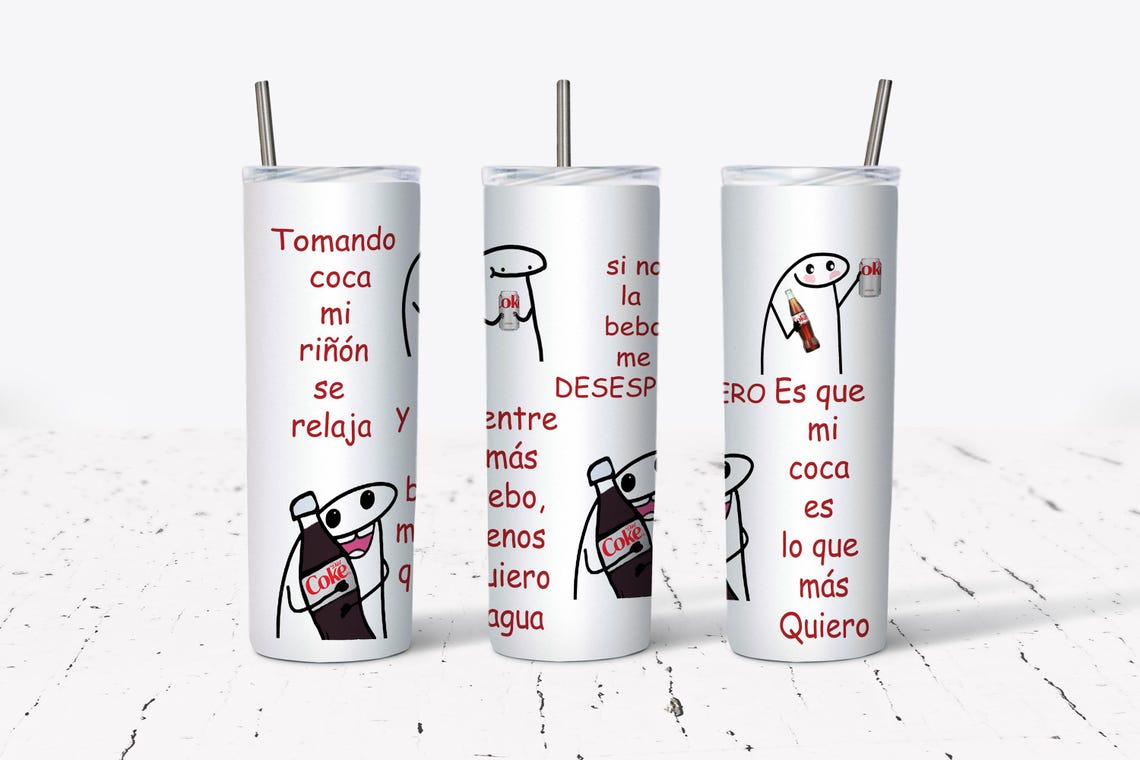 Sublimation Design: Drinking Diet Coke Flork 20 Oz Tumbler Digital ...