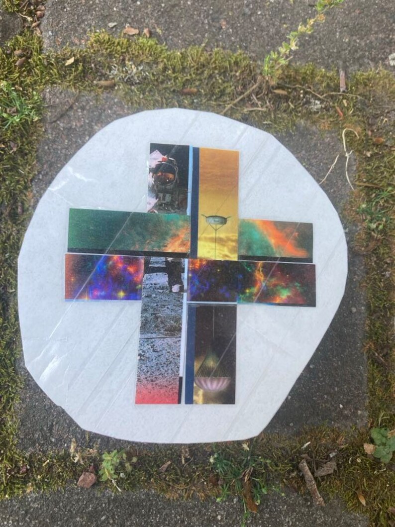 Interwoven Space Sticker / Handmade / Upcycled - Etsy