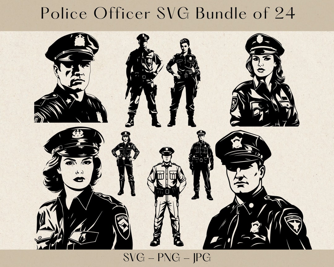 Police Officer Svg, Police Officer Svg Bundle, Police Svg, Cop Svg ...