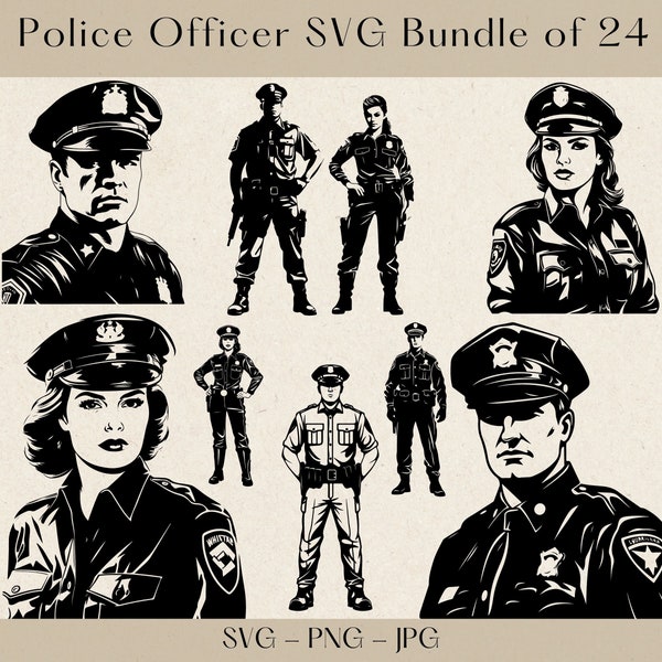 Police Officer Svg - Etsy