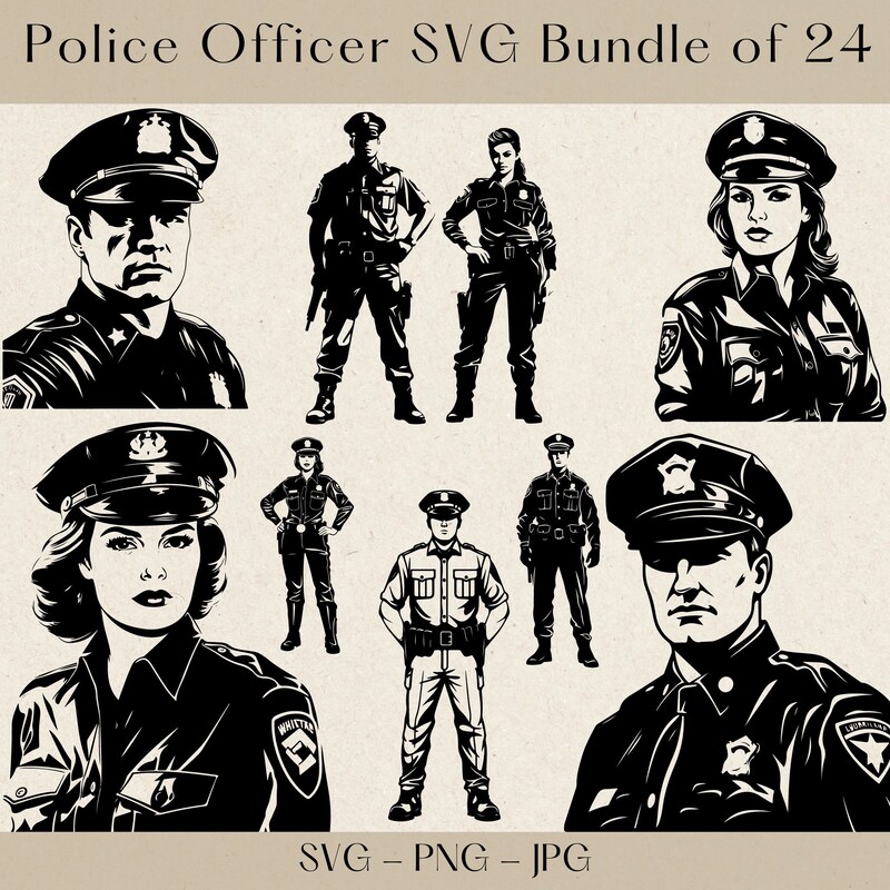 Police Officer Svg - Etsy