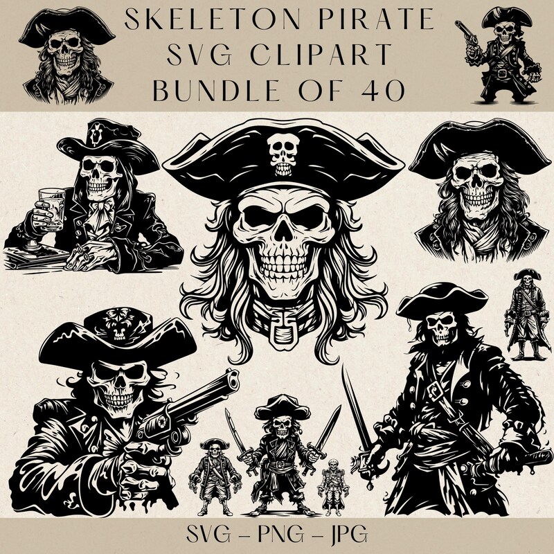 Pirate Skeleton - Etsy