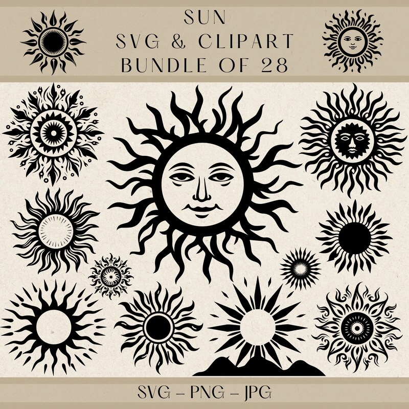 Sun Svg - Etsy