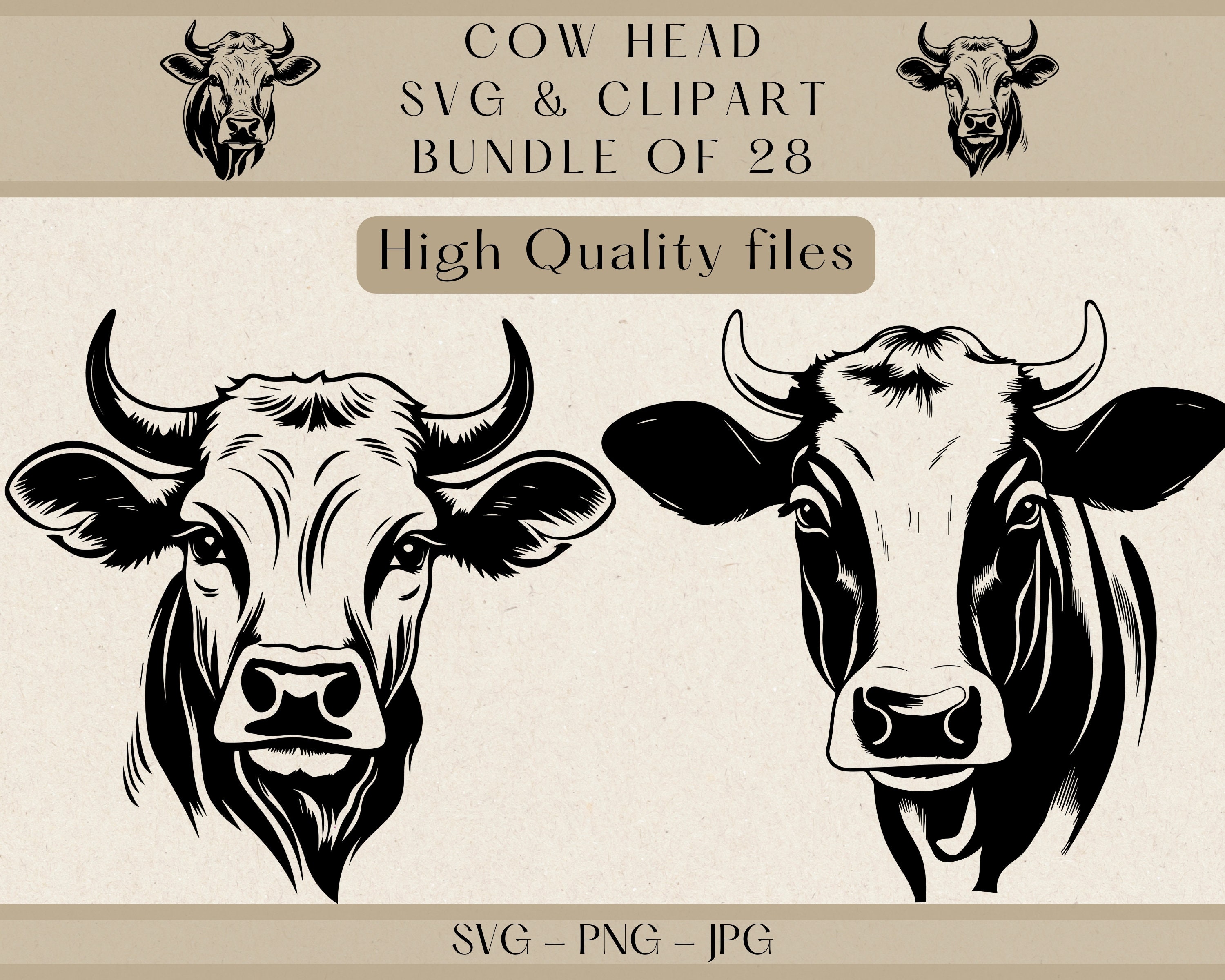 Cow Head Svg, Cow Head Png, Cow Head Clipart, Cow Head Vector, Cow Svg ...