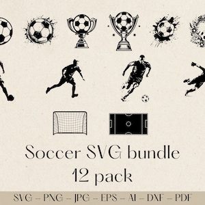 Soccer SVG Bundle, Soccer SVG, Soccer SVG Cut Files for Cricut, Soccer ...
