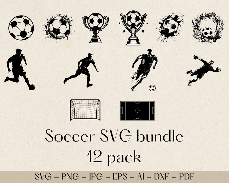 Soccer SVG Bundle Soccer SVG Soccer SVG Cut Files for - Etsy