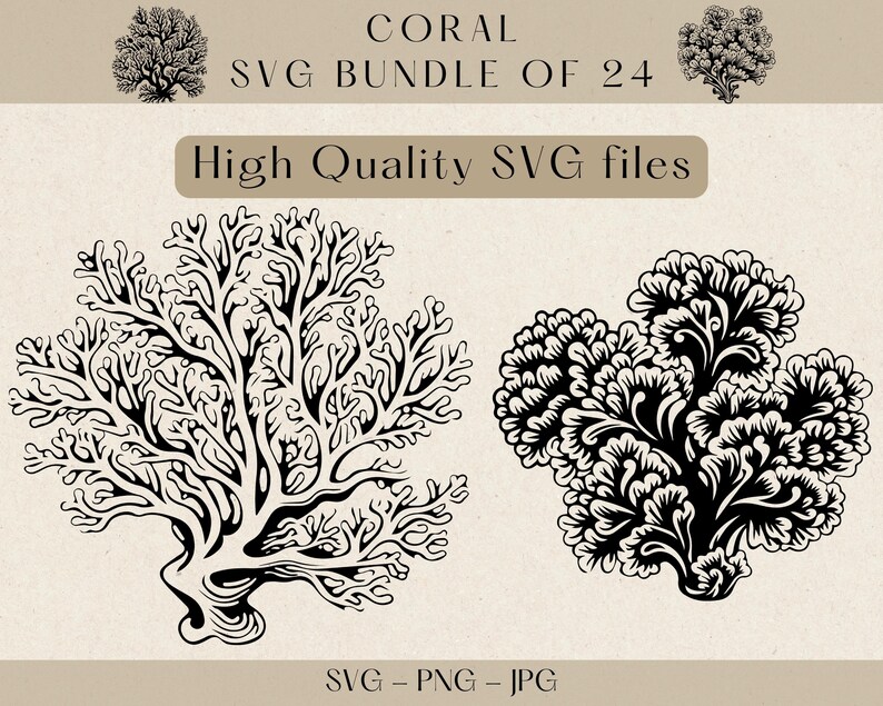 Coral Svg Ocean Coral Svg Ocean Svg Sea Svg Coral Vector - Etsy