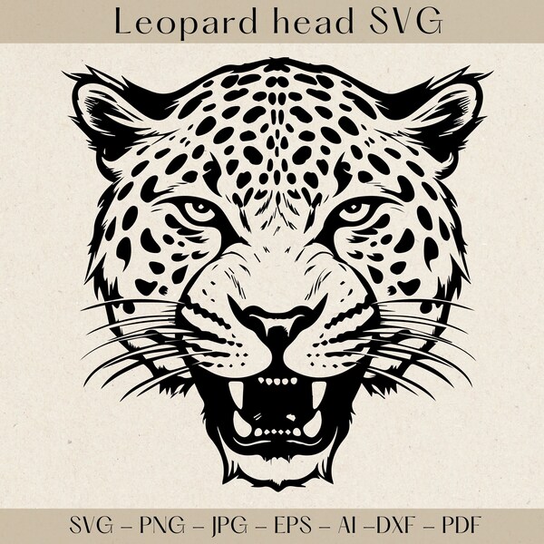 Leopard Svg - Etsy