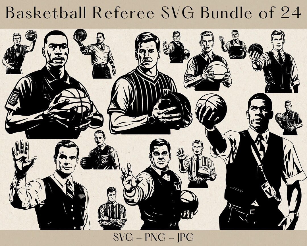 Basketball Referee SVG Bundle, Basketball Referee SVG, Basketball Svg ...