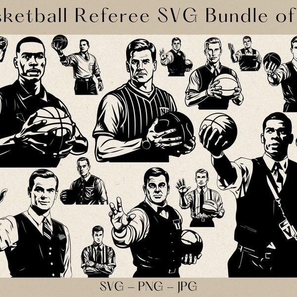 Basketball Referee Svg - Etsy