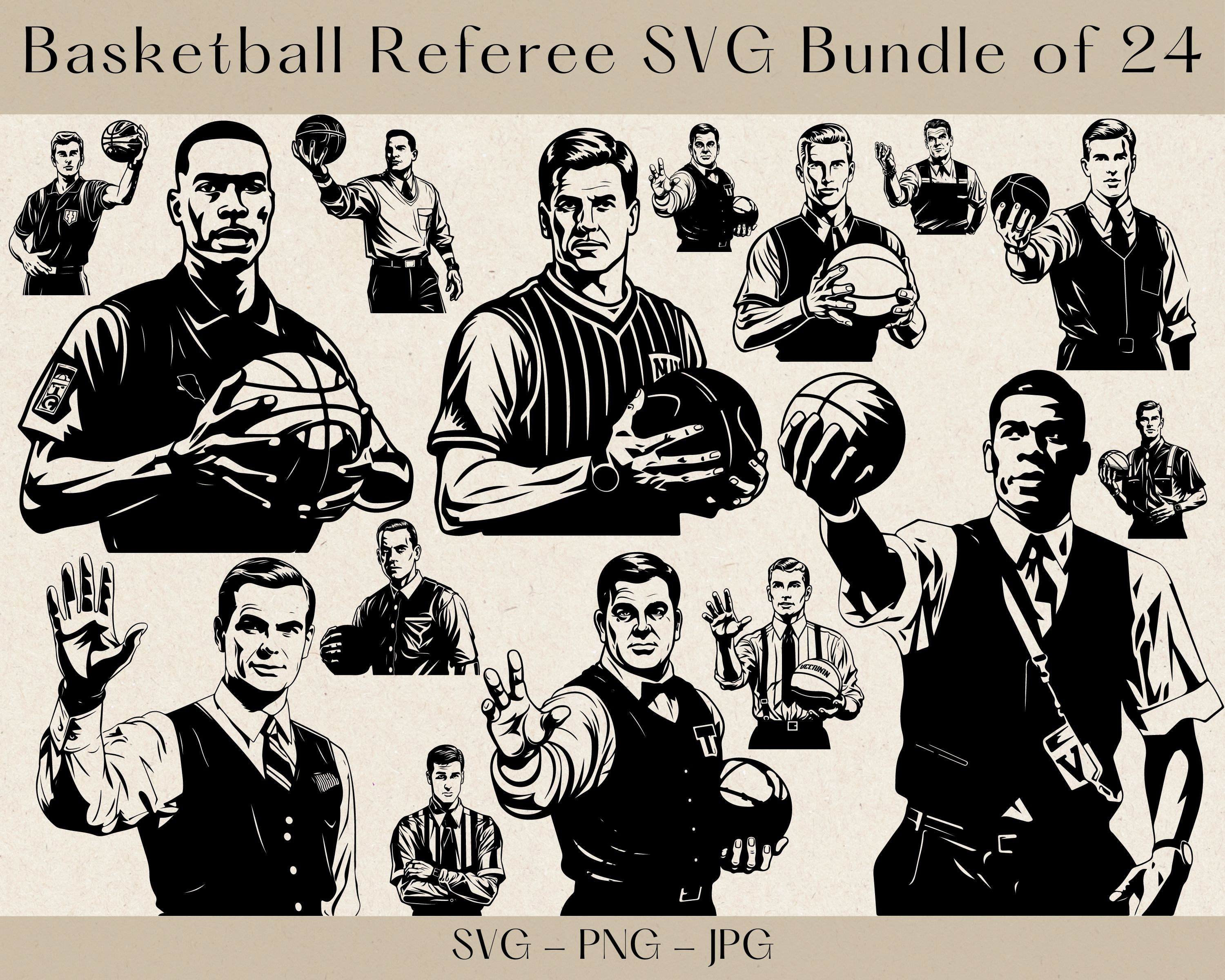 Basketball Referee SVG Bundle Basketball Referee SVG - Etsy