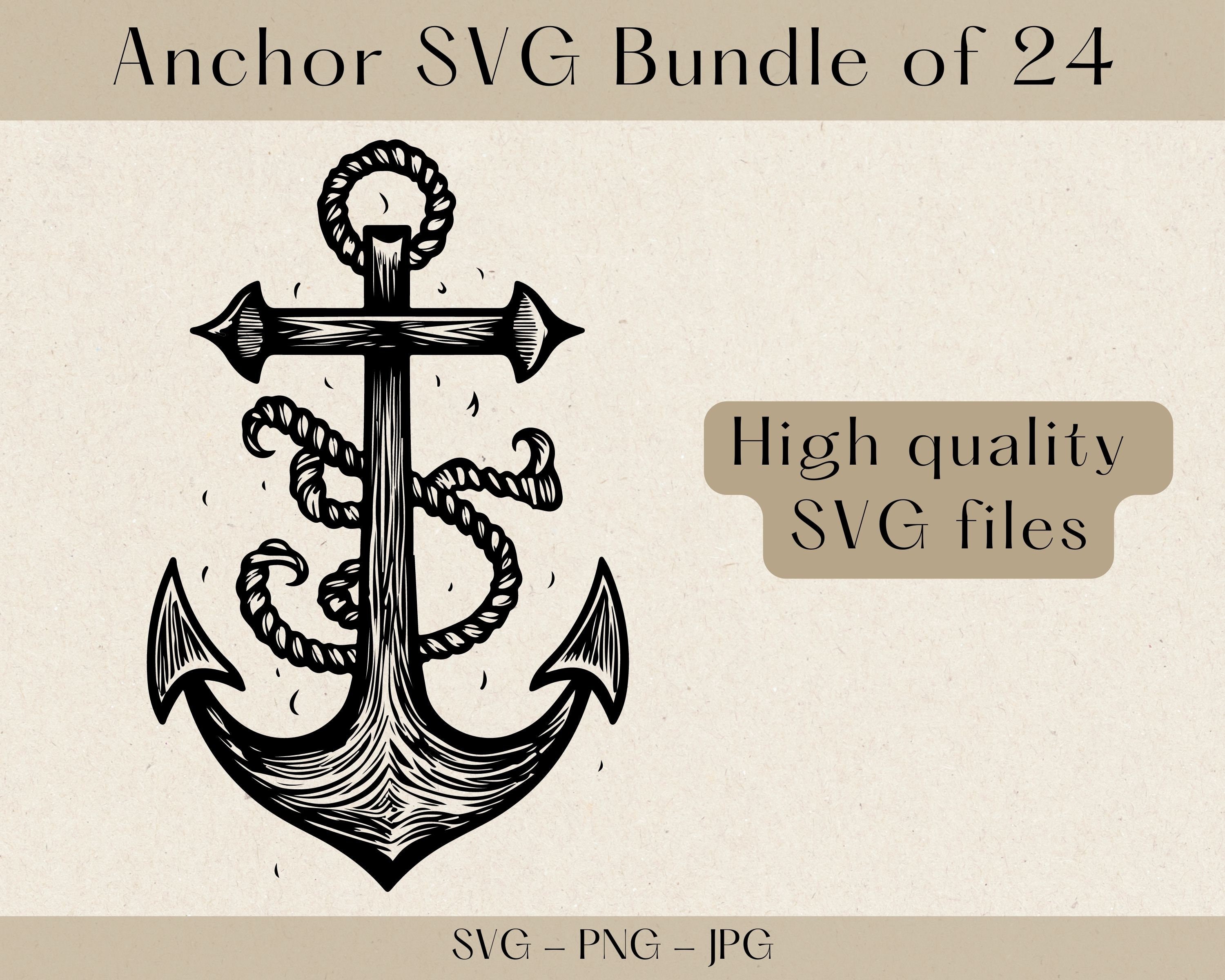 Anchor SVG Bundle Anchor Svg Anchor Clipart Anchor PNG - Etsy