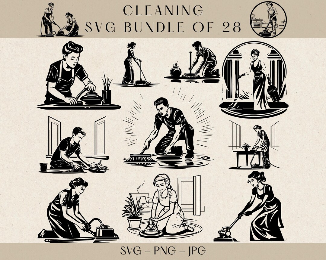 Cleaning SVG, Cleaning Clipart, Cleaning Png, Cleaning Logo, Cleaning ...