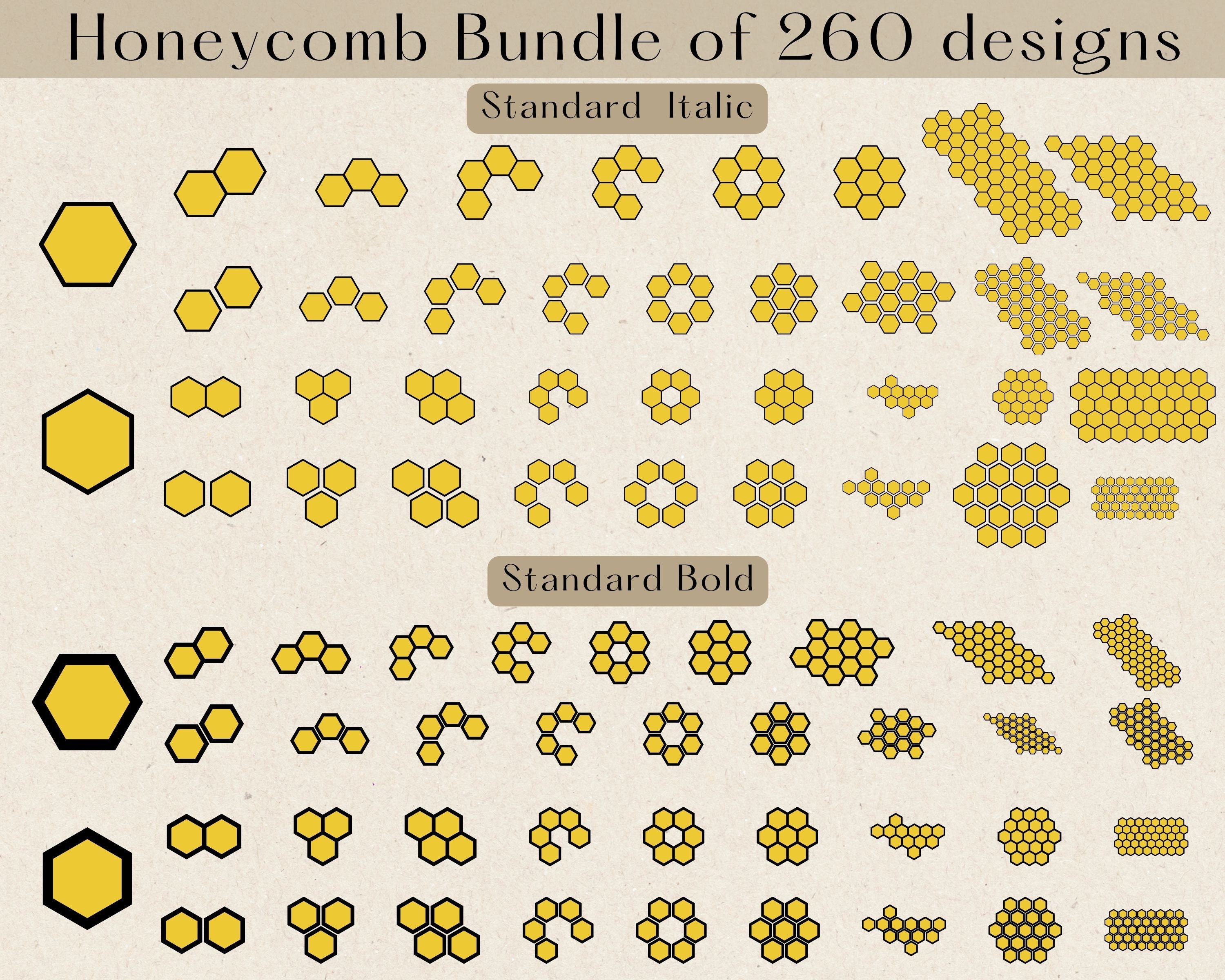 Honeycomb SVG Bundle Honeycomb SVG Hexagon SVG Honey Svg - Etsy Canada