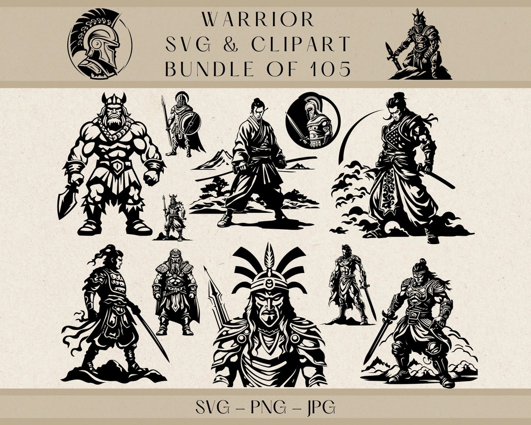 Warrior SVG, Warrior Clipart, Warrior Png, Warrior Vector, Warrior ...