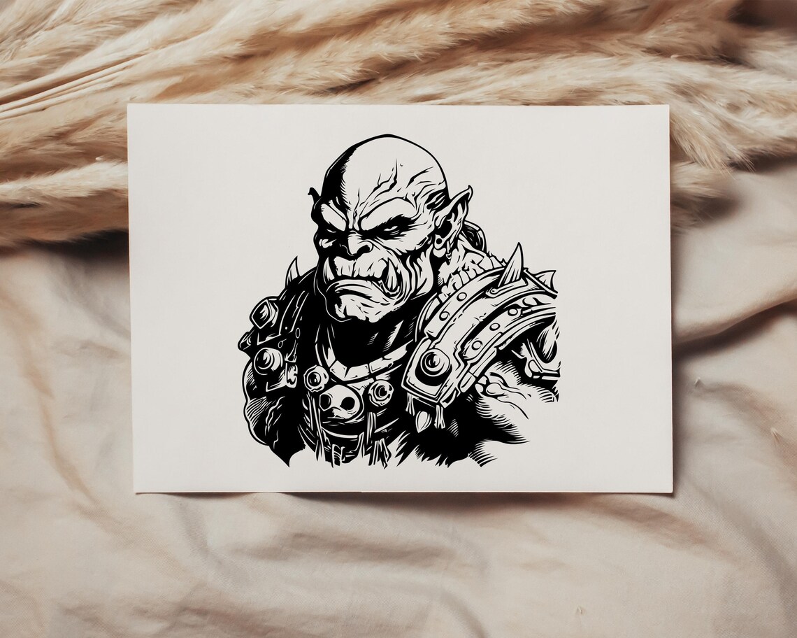 Orc Warrior SVG Orc Warrior SVG Bundle Fantasy Clipart - Etsy