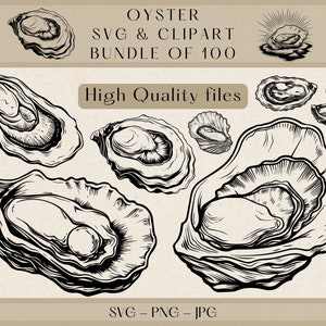 Oyster SVG, Oyster Clipart, Oyster Png, Oyster Vector, Oyster ...