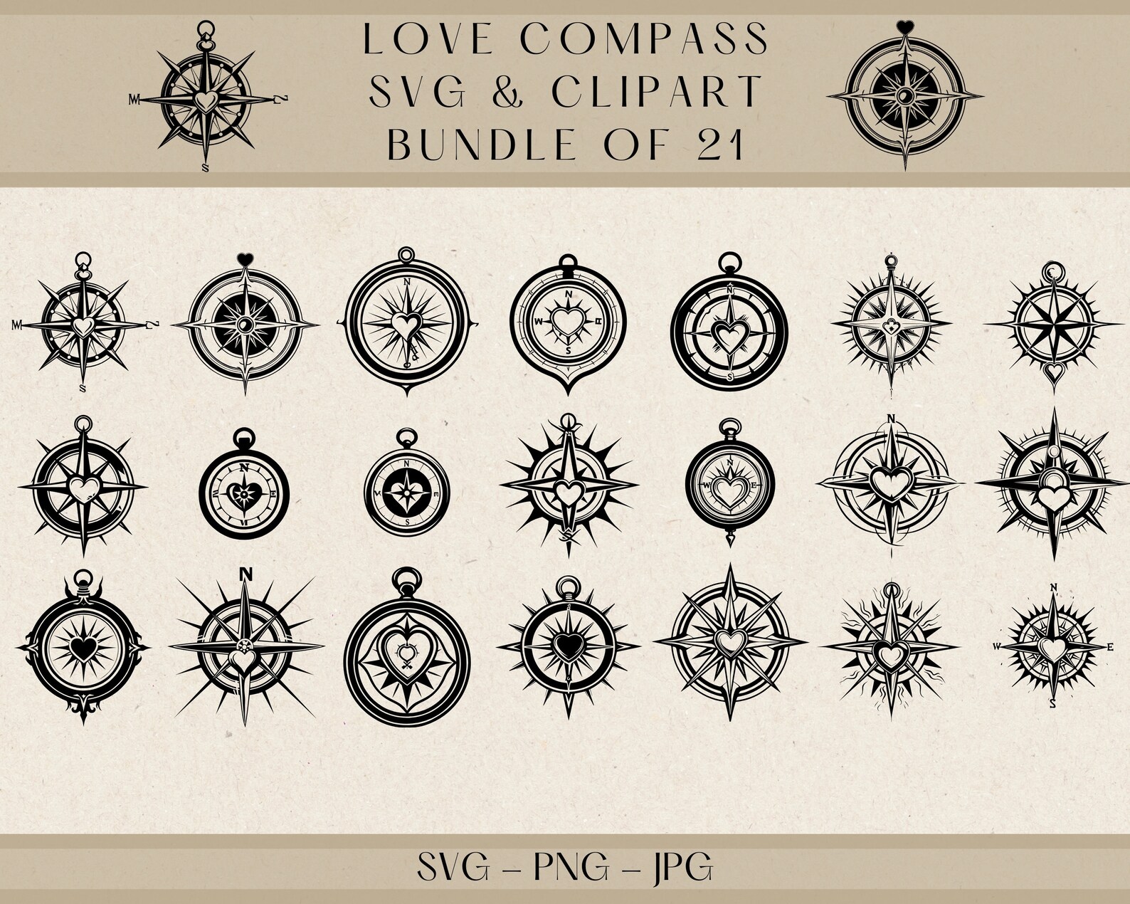 Heart Compass Svg, Compass Svg, Heart Svg, Love Svg, Valentines Svg ...